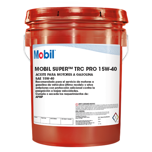 124979_Front_Mobil Super TRC-PRO 15W-40_19L. Haga clic para ampliar la ...